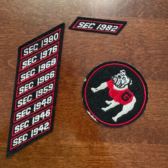 Other | Vintage Sec Game Patches Godawgs | Poshmark